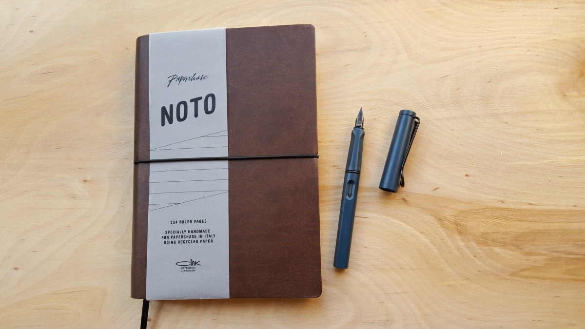 Paperchase NOTO journal (large, brown) review. A lesson in line spacing ...